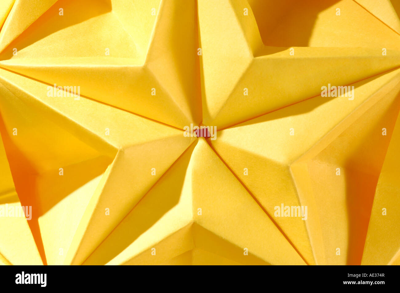 Origami abstract paper figure Star pattern Stock Photo - Alamy