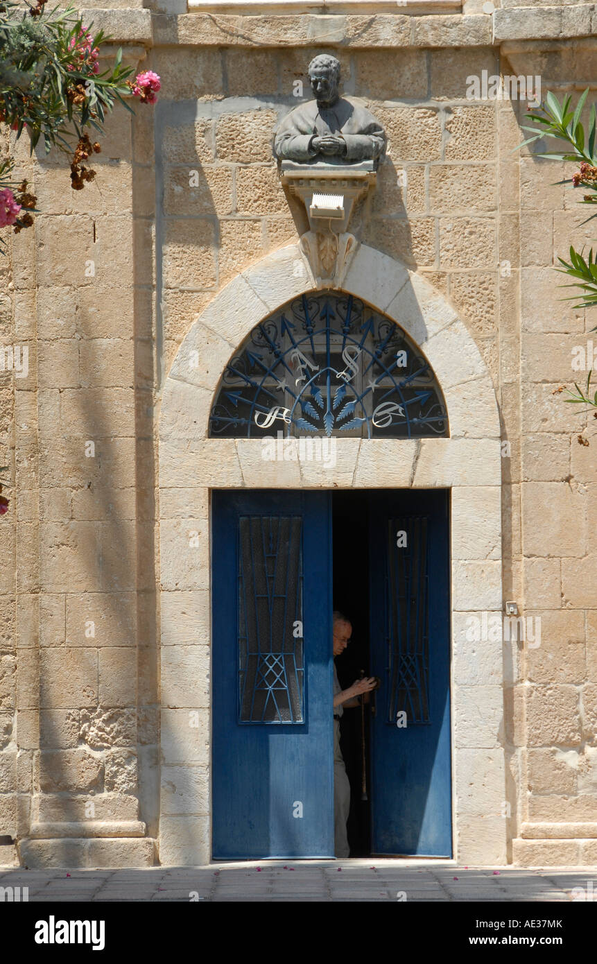 Main doorway of Beit Jimal (Bet Gamal) Catholic monastery run by ...