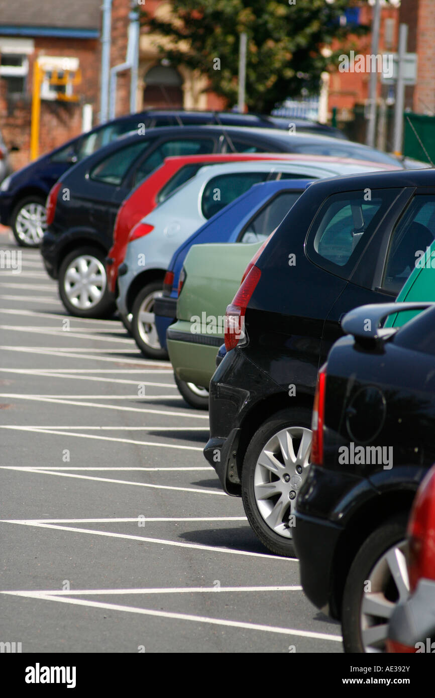 car park, uk, British, cars Stock Photo - Alamy