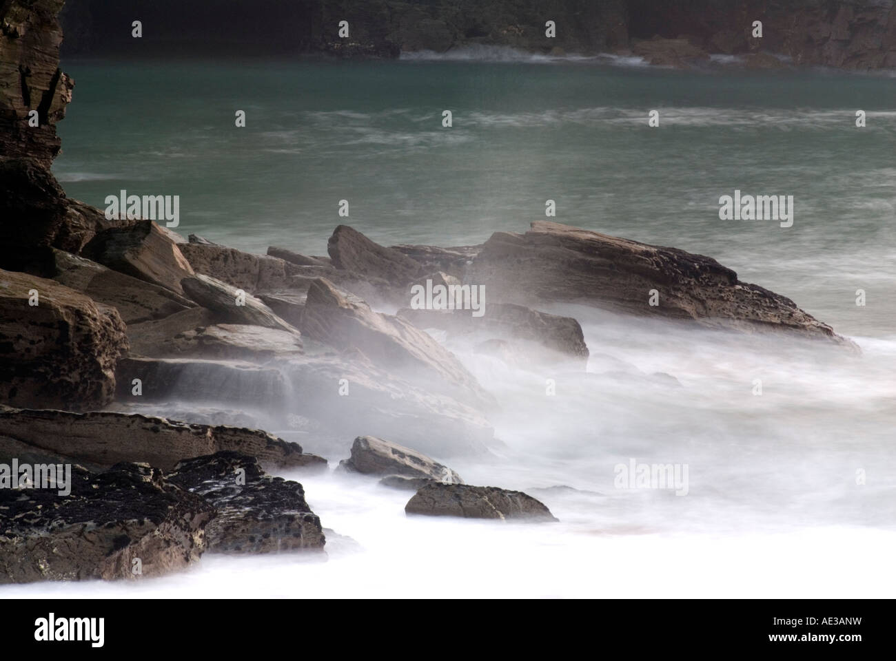 Boscastle cornwall storm hi-res stock photography and images - Alamy