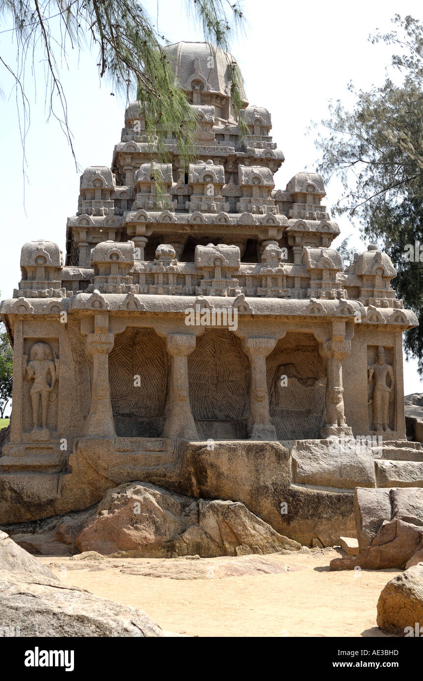 Temple at Mahabalipuram Stock Photo - Alamy
