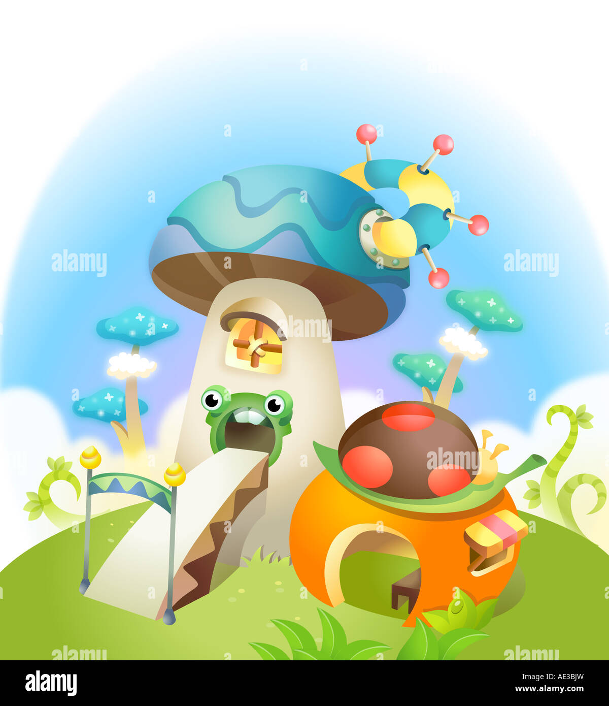 Building in the shape of a mushroom Stock Photo - Alamy