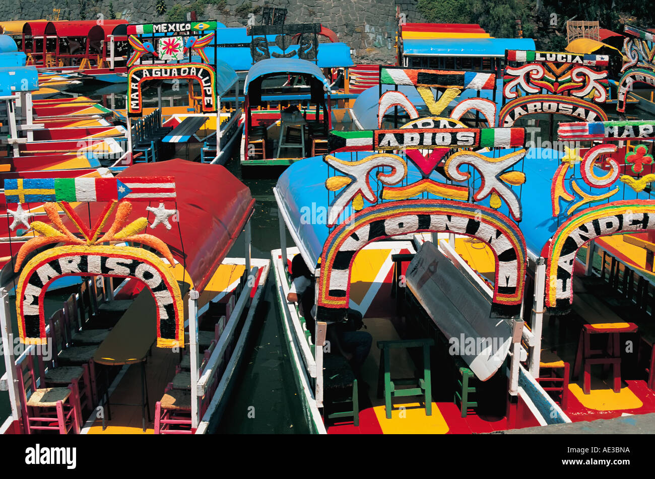 Gondolas in Mexico City Mexico Stock Photo - Alamy