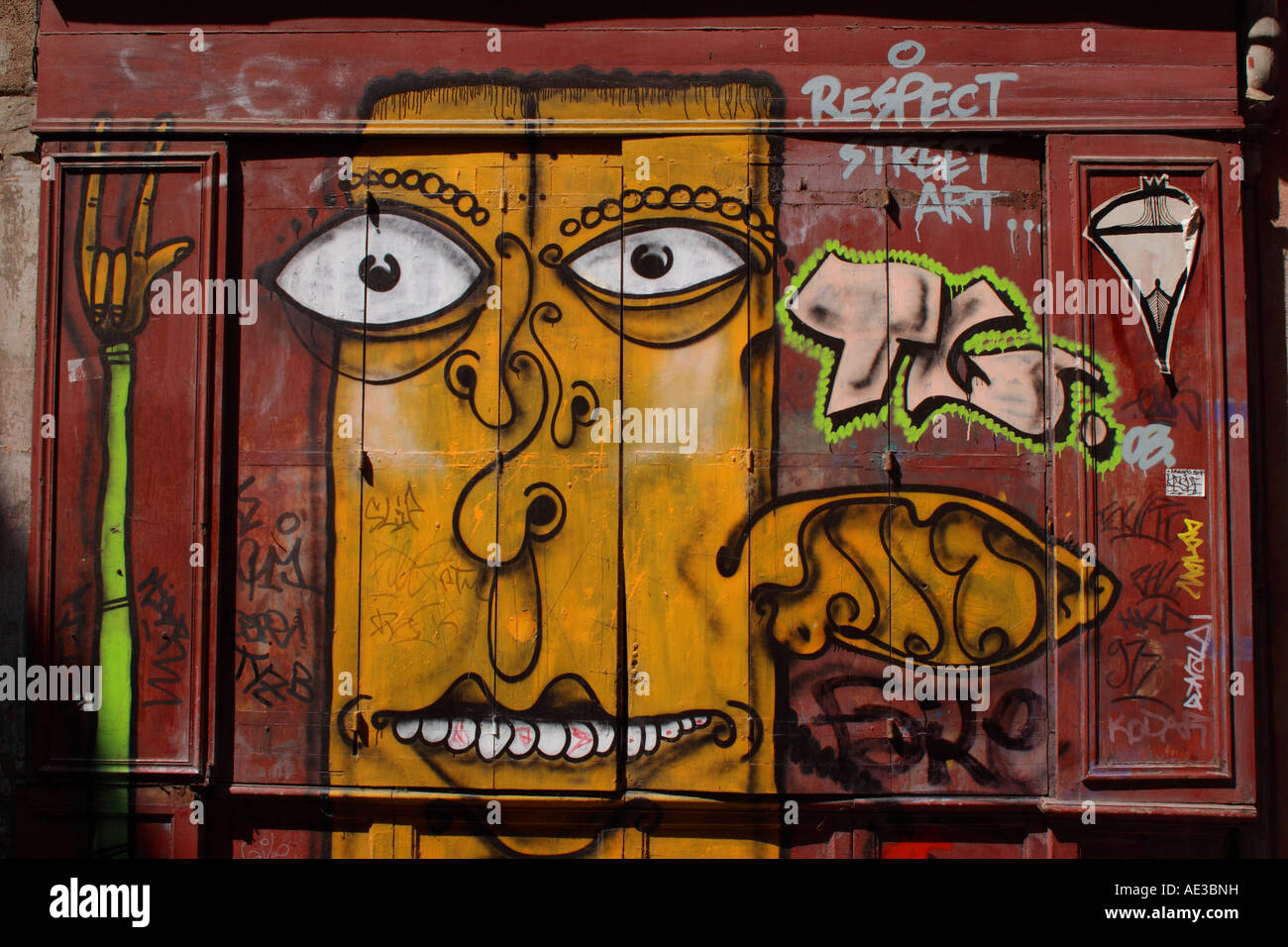 Respect Street Art Graffiti Stock Photo - Alamy