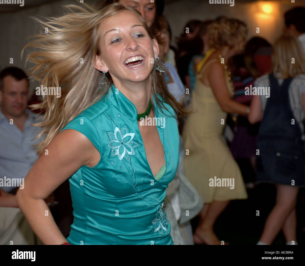 Partyy girl, Dancing girl Stock Photo - Alamy