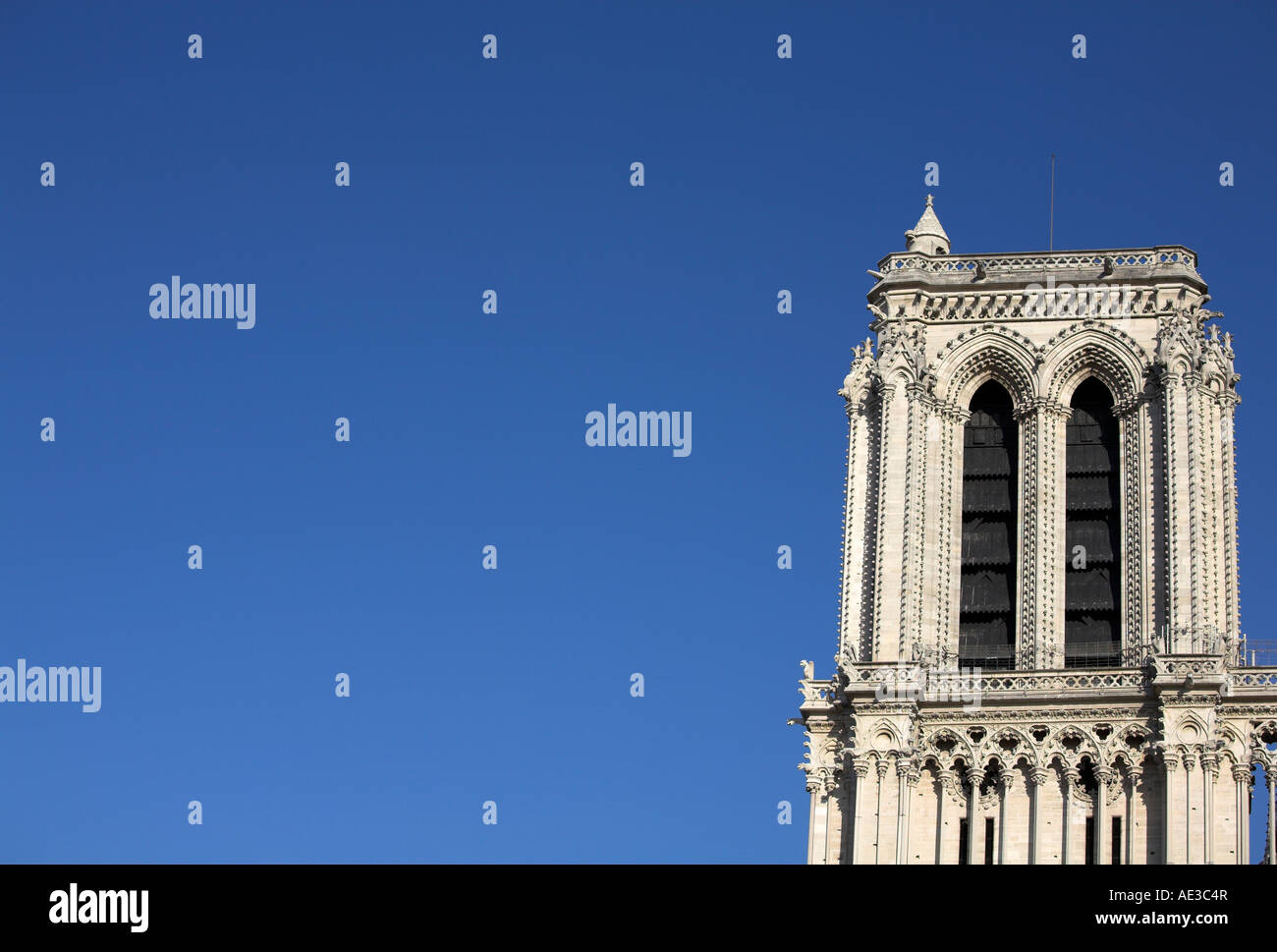 Bell tower, Notre Dame Cathedral, Paris Stock Photo - Alamy