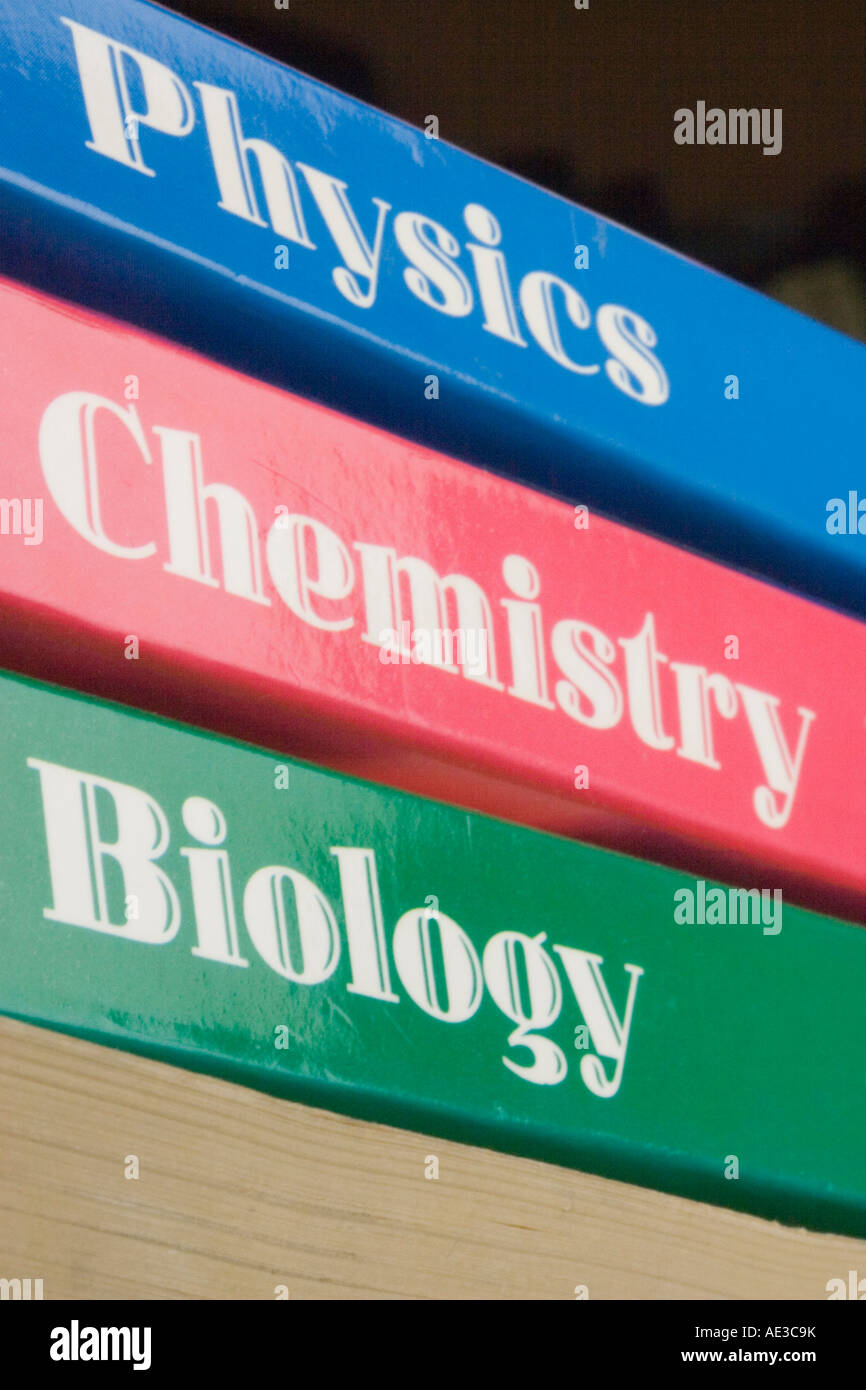 School Science textbooks (2 Stock Photo - Alamy