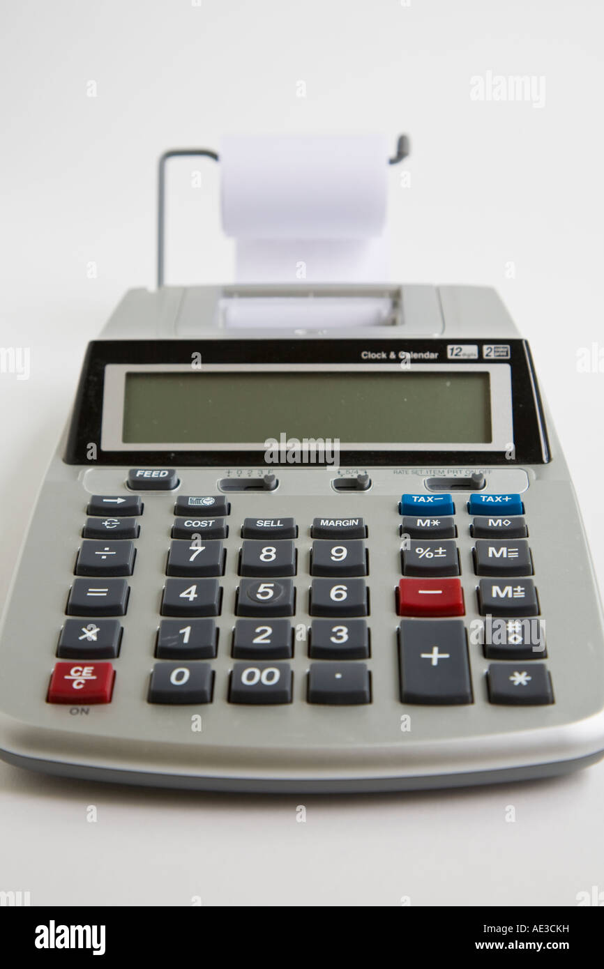 Calculator printer hi-res stock photography and images - Alamy