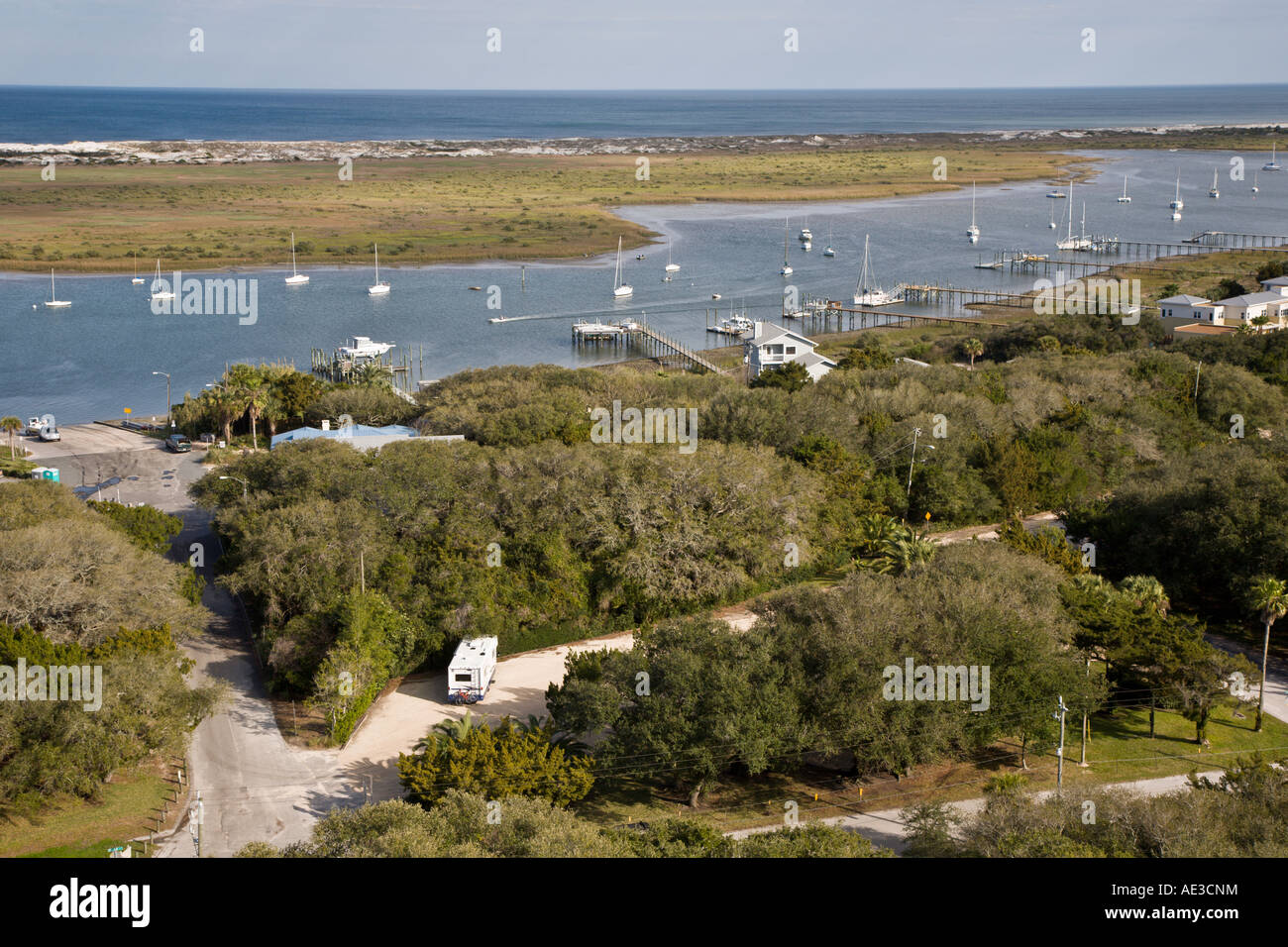 Aerial view of st augustine hi-res stock photography and images - Alamy