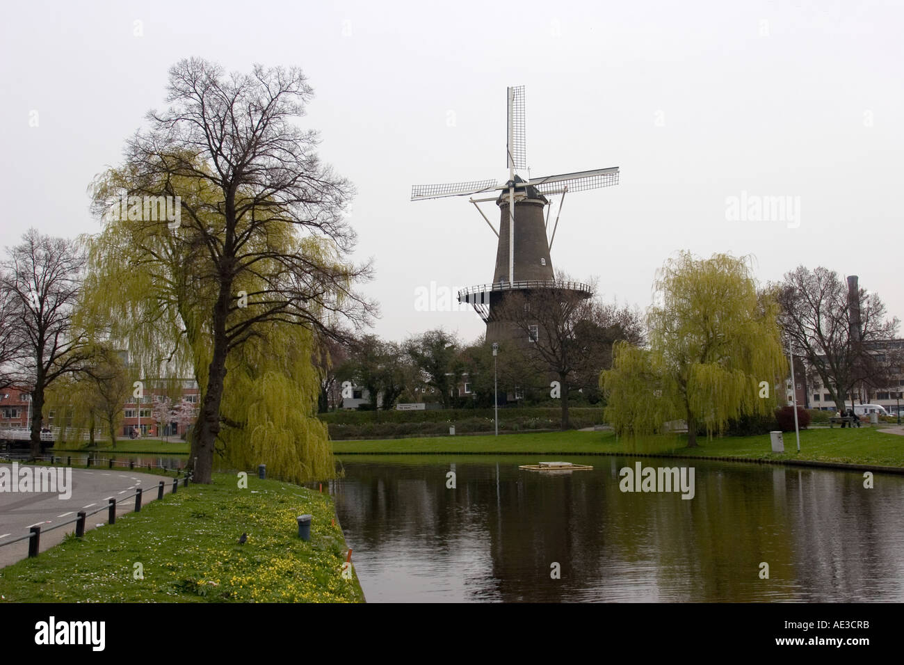 De Valk Windmill Museum Leiden Netherlands Stock Photo - Alamy