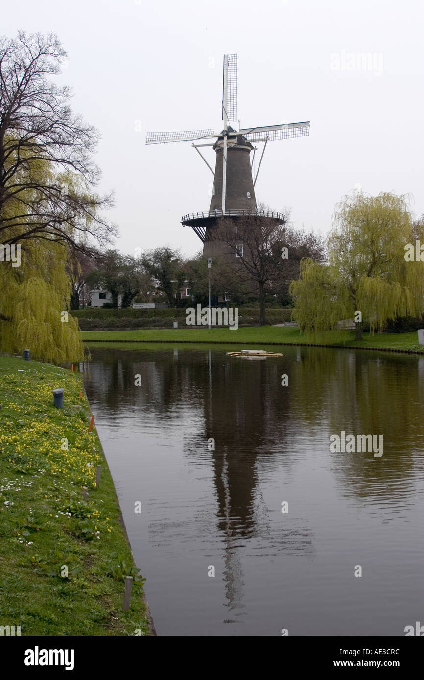 De Valk Windmill Museum Leiden Netherlands Stock Photo - Alamy