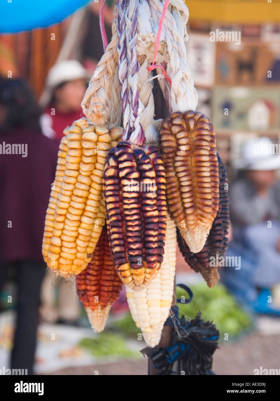 Peruvian wild corn/ maize in Pisac Market Peru Stock Photo - Alamy