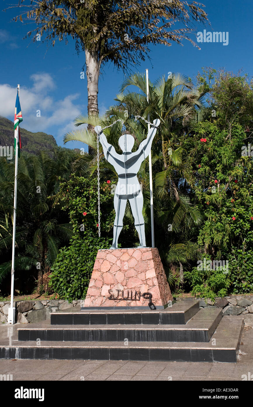 Independence Monument Victoria Mahe Island Seychelles Stock Photo - Alamy