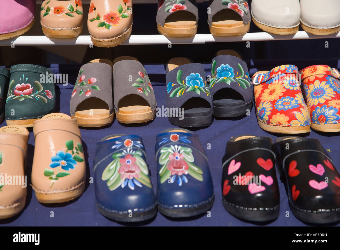 clogs for sale in Solvang Santa Ynez Valley California Stock Photo - Alamy