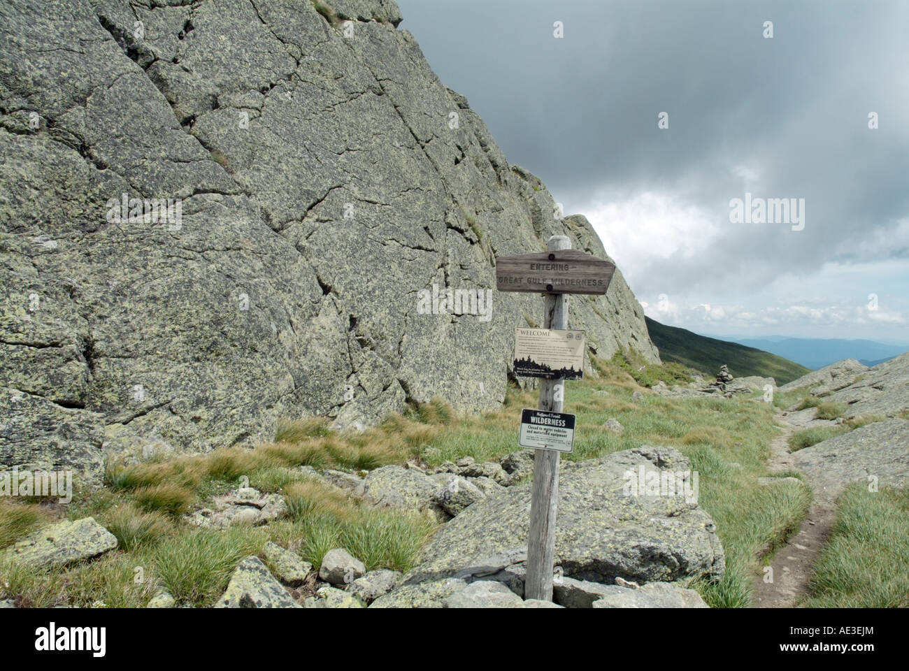 Appalachian Trail in the White Mountains New Hampshire USA Stock Photo ...