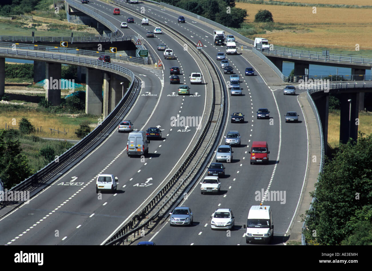 Six lanes hi-res stock photography and images - Alamy