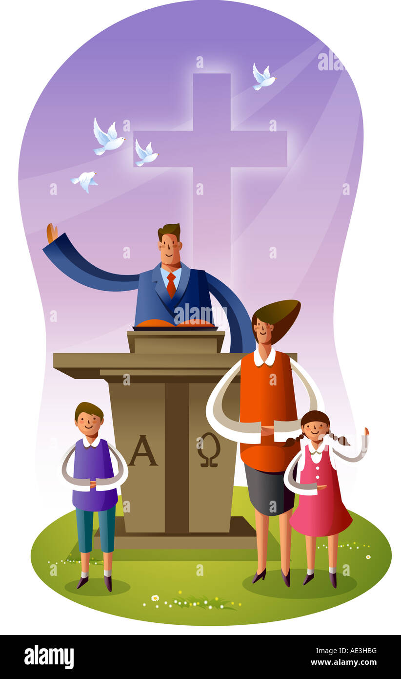 Woman Pastor Clipart