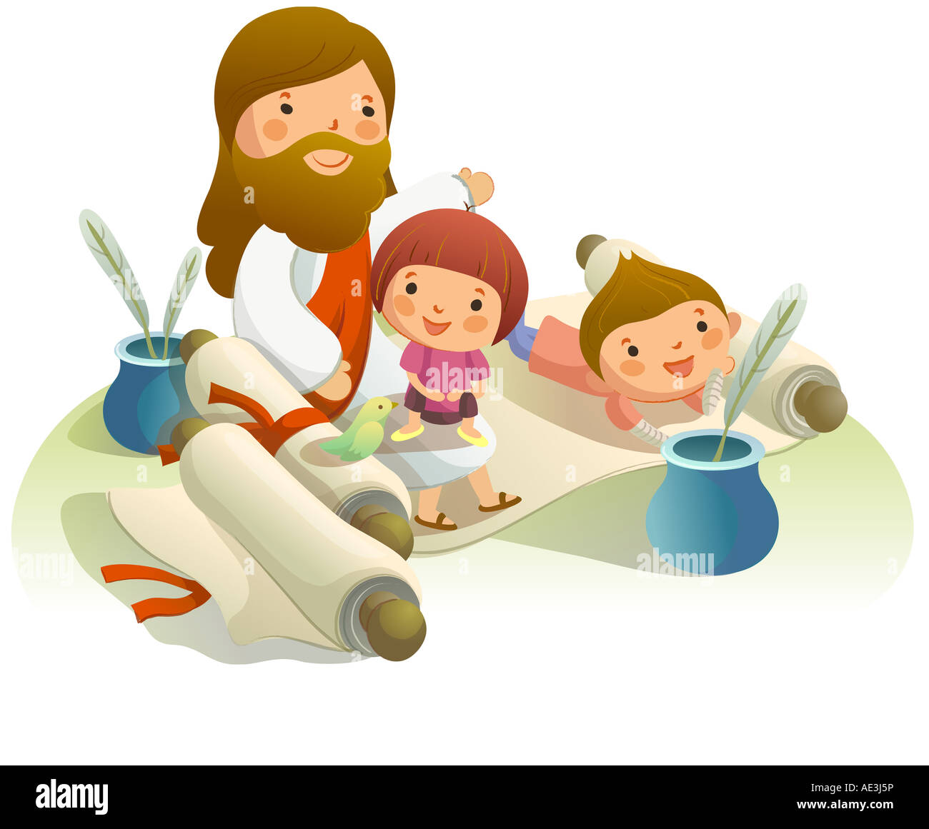 Jesus christ sitting Cut Out Stock Images & Pictures - Alamy