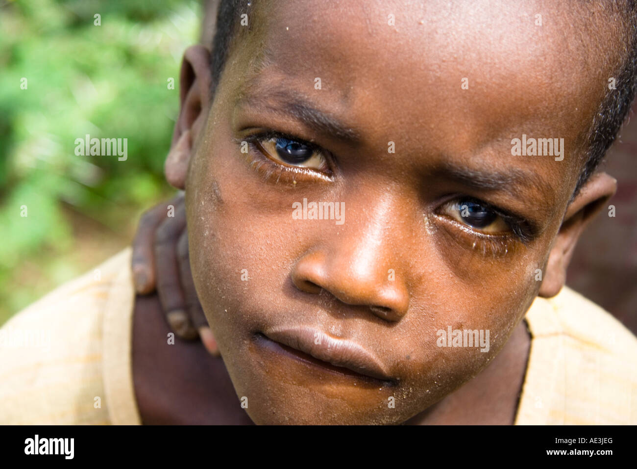 Boy in Ethiopia sad because he has not family Stock Photo - Alamy