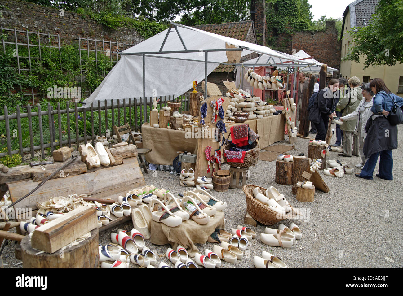 Medieval wooden clogs hi-res stock photography and images - Alamy