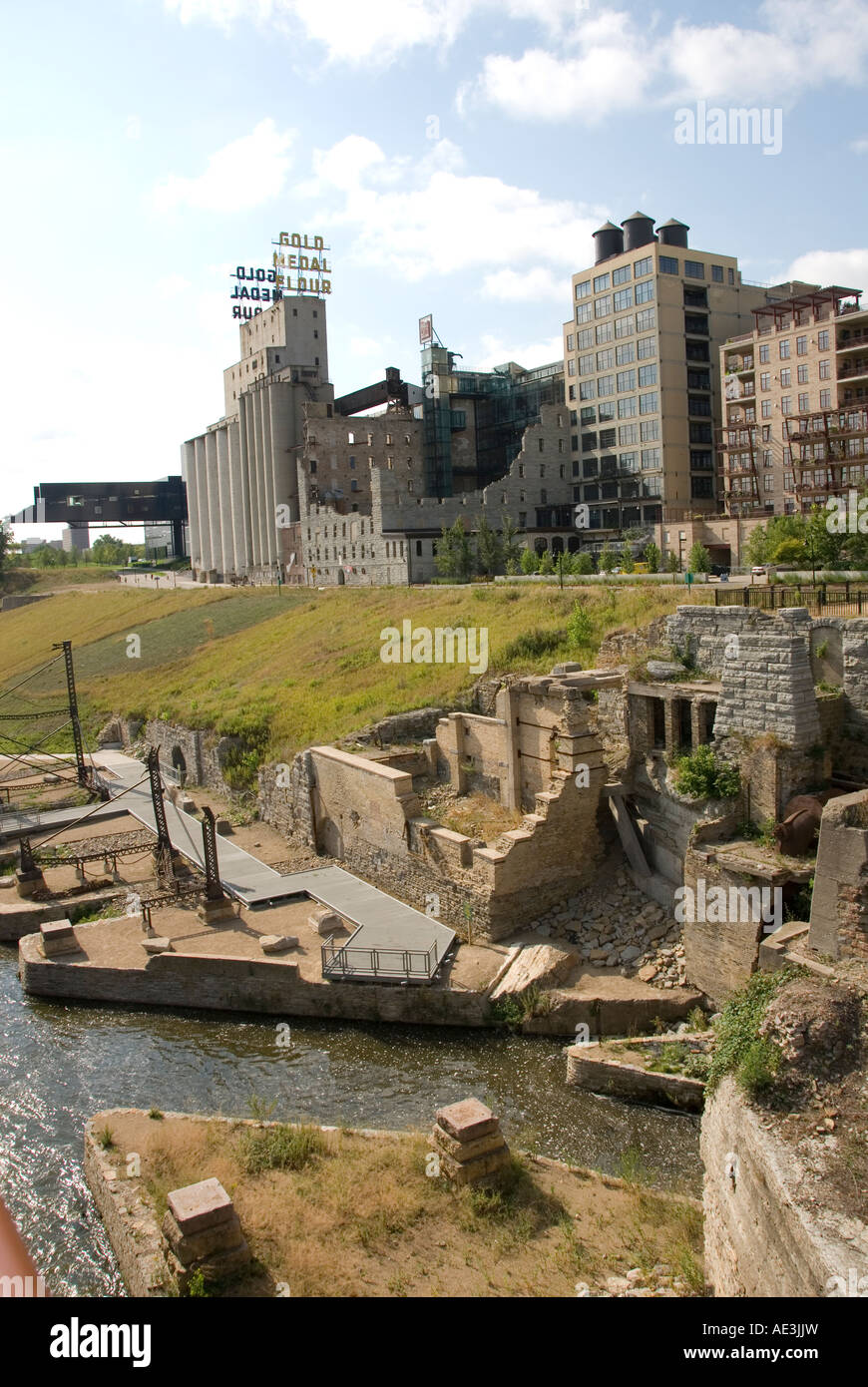 Minnesota Twin Cities Minneapolis Saint Paul Mill City Museum showing ...