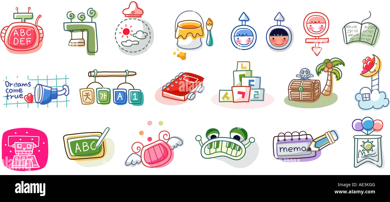 Close-up of various types of objects Stock Photo - Alamy