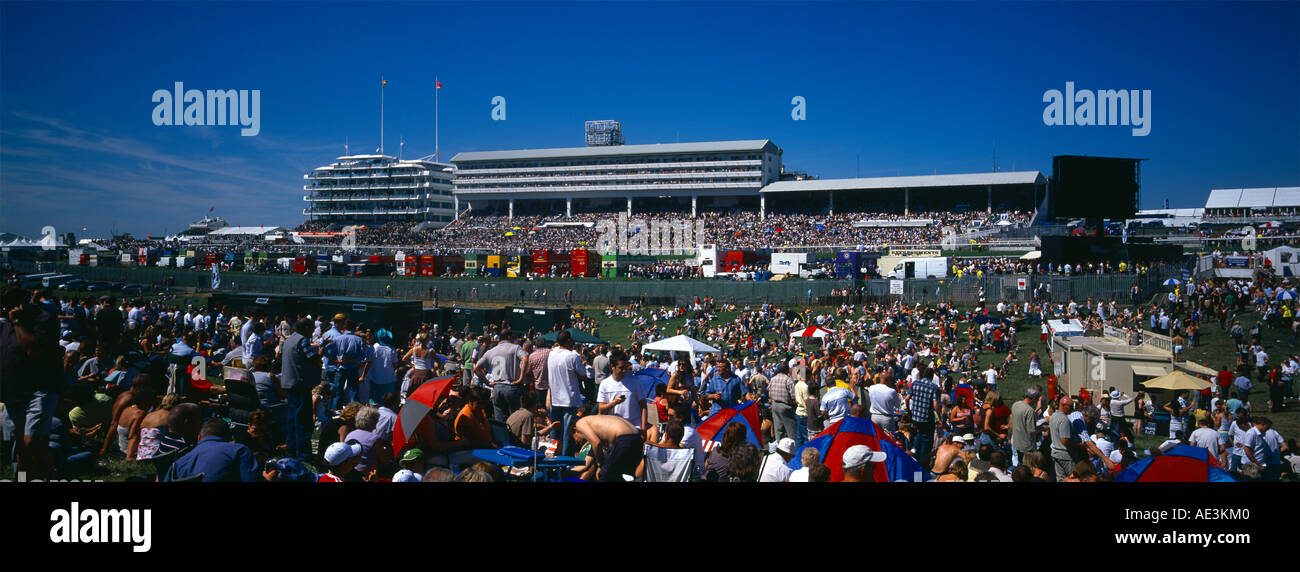 Crowds Derby Day Epsom Downs Surrey England Stock Photo - Alamy