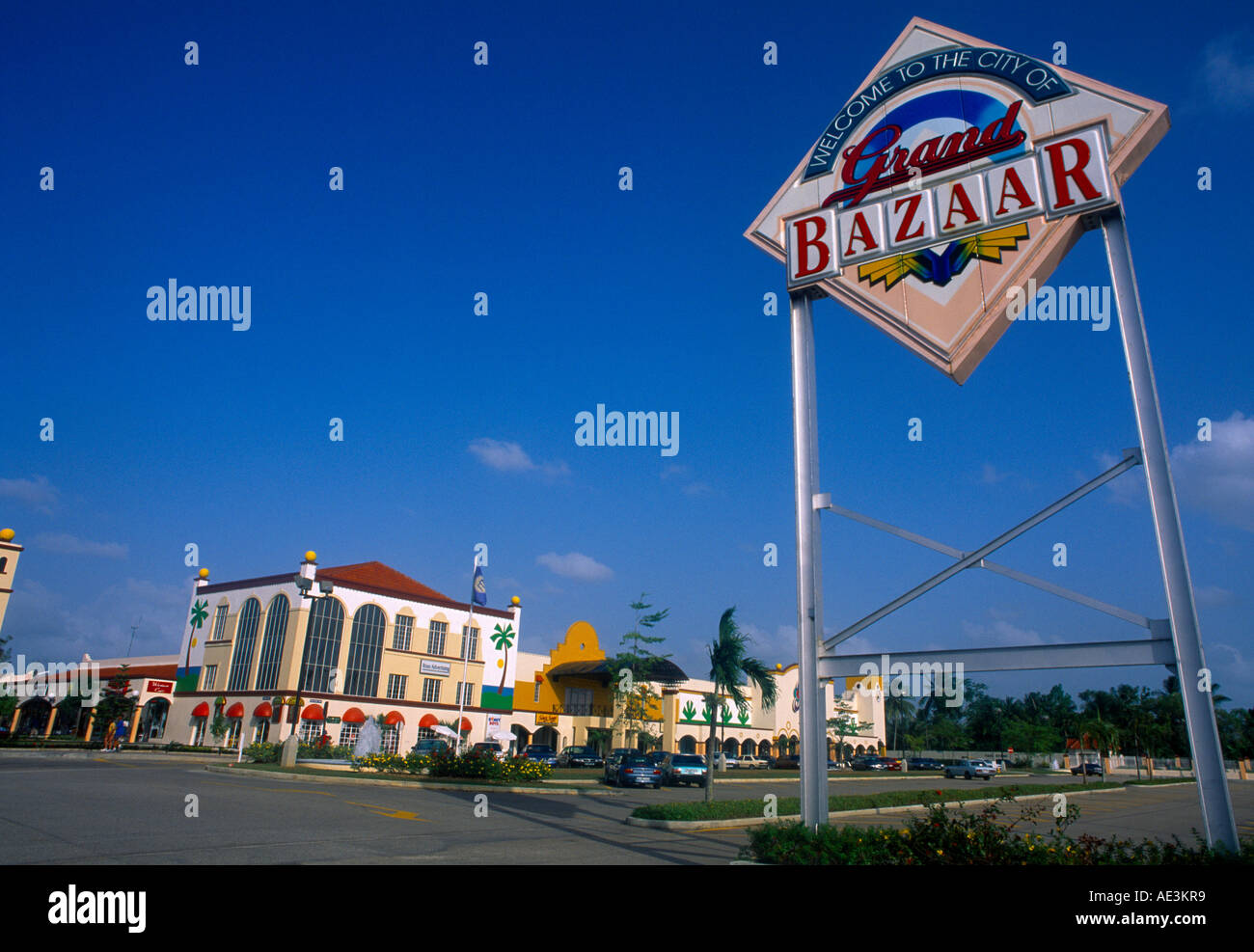 Port Of Spain Trinidad New Shopping Centre Grand Bazaar Stock Photo - Alamy