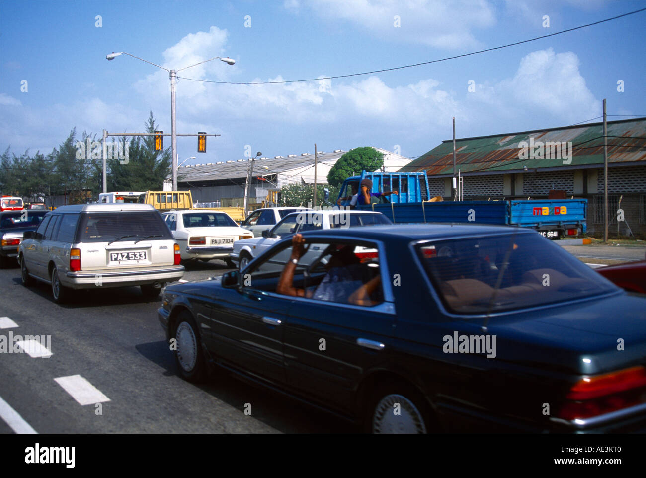 Port of Spain Trinidad Street Scene Traffic Stock Photo - Alamy