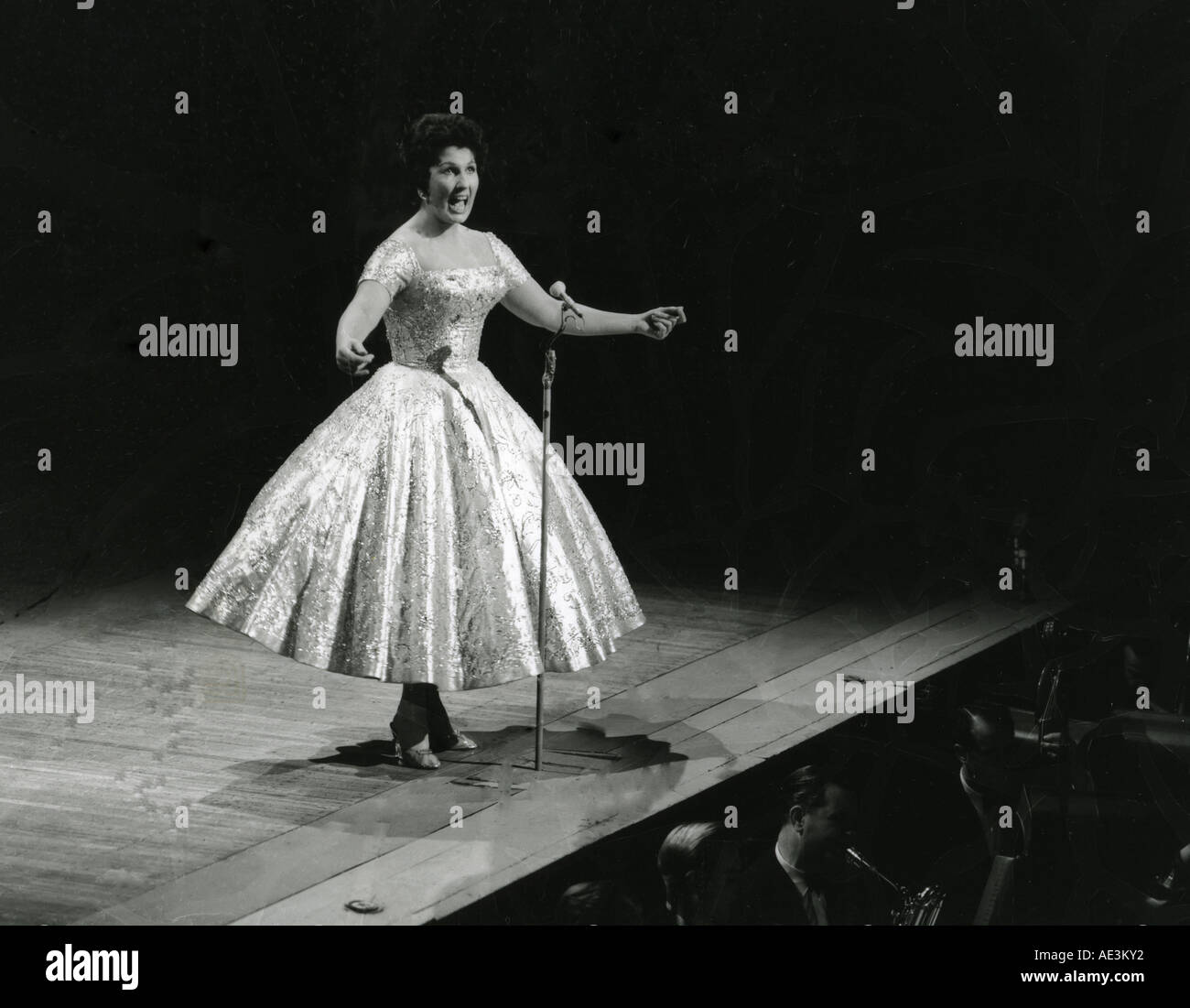 ALMA COGAN (1932-1966) UK singer on TV's Saturday Night at the London ...