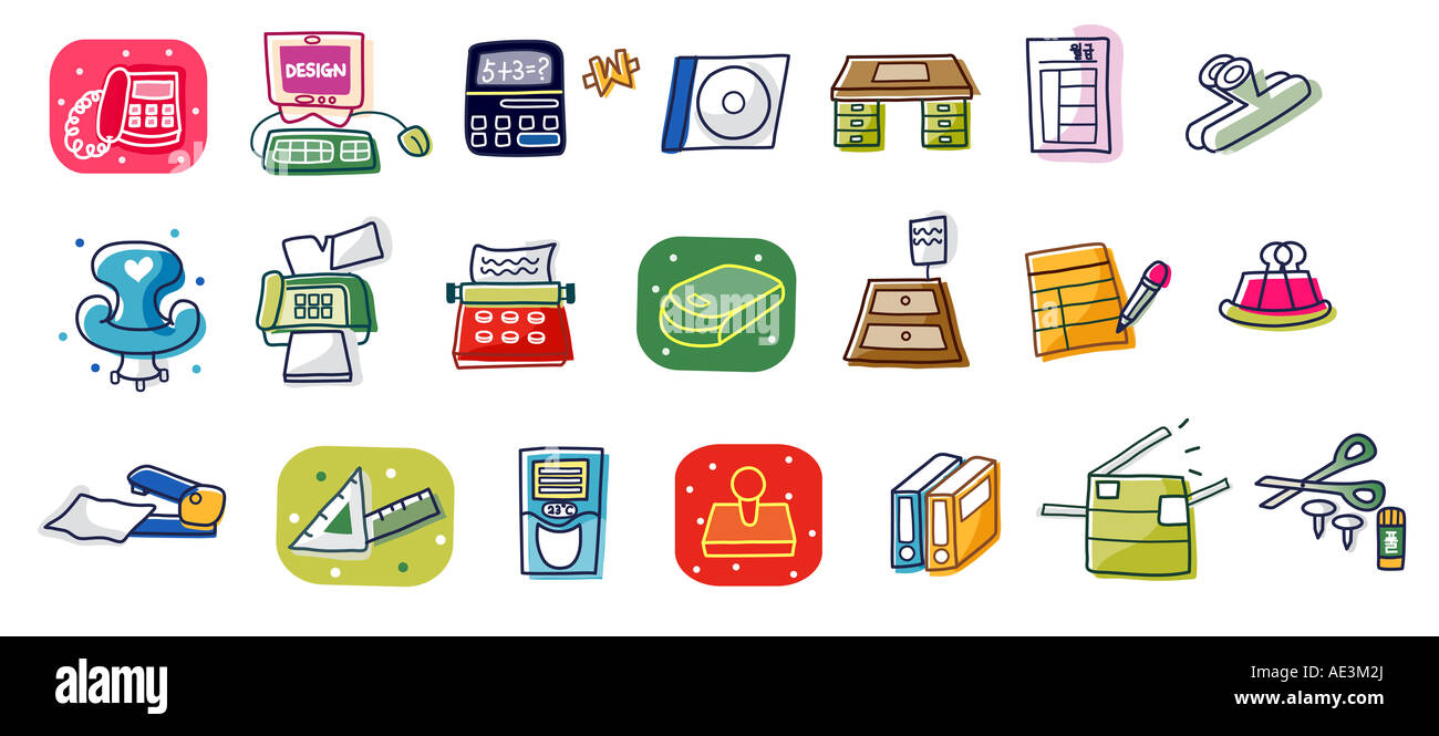 Close-up of various types of objects Stock Photo - Alamy