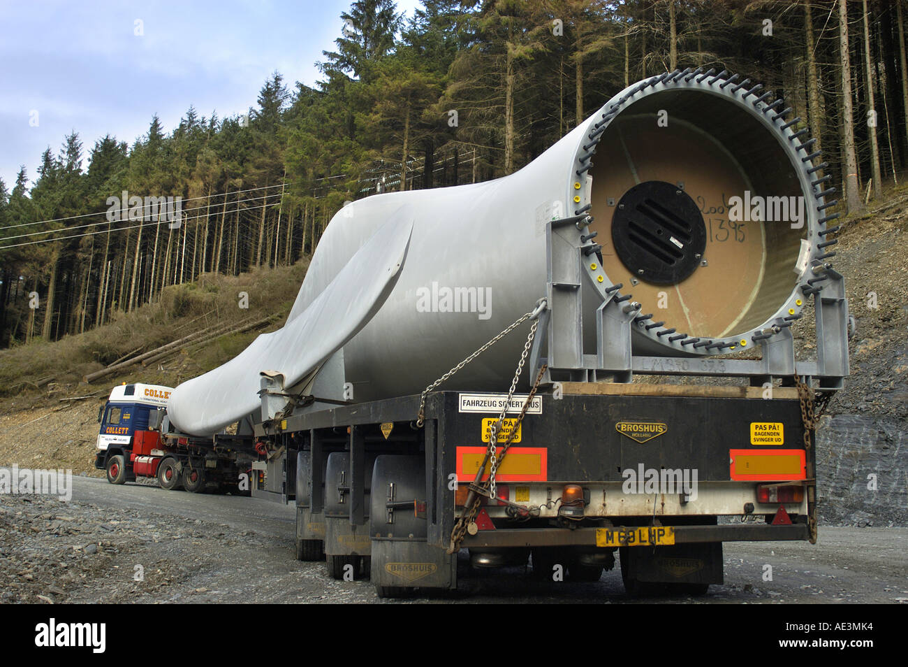 Wind turbine blade transport hi-res stock photography and images - Alamy