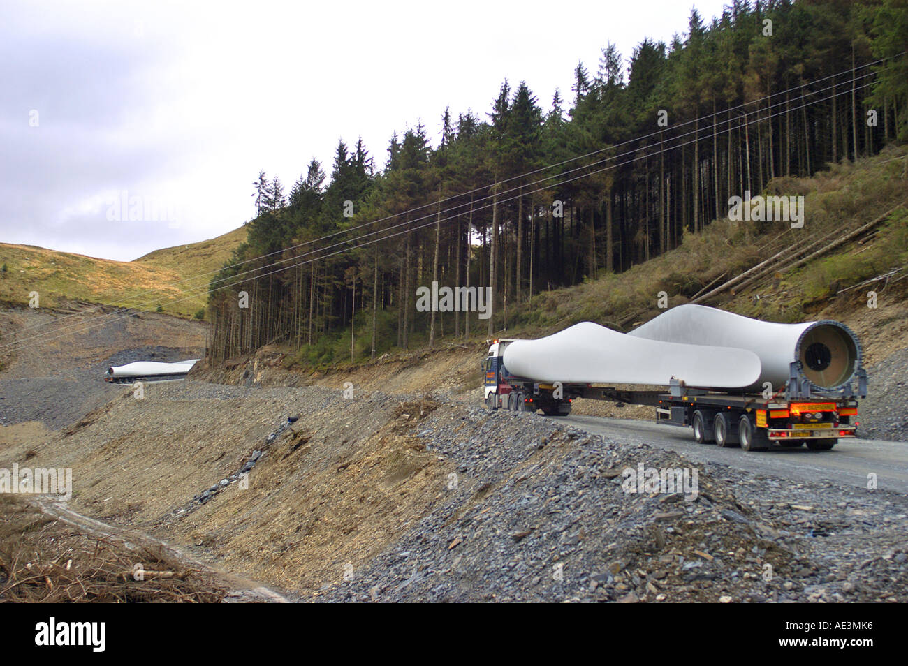 Wind turbine blade transport hi-res stock photography and images - Alamy