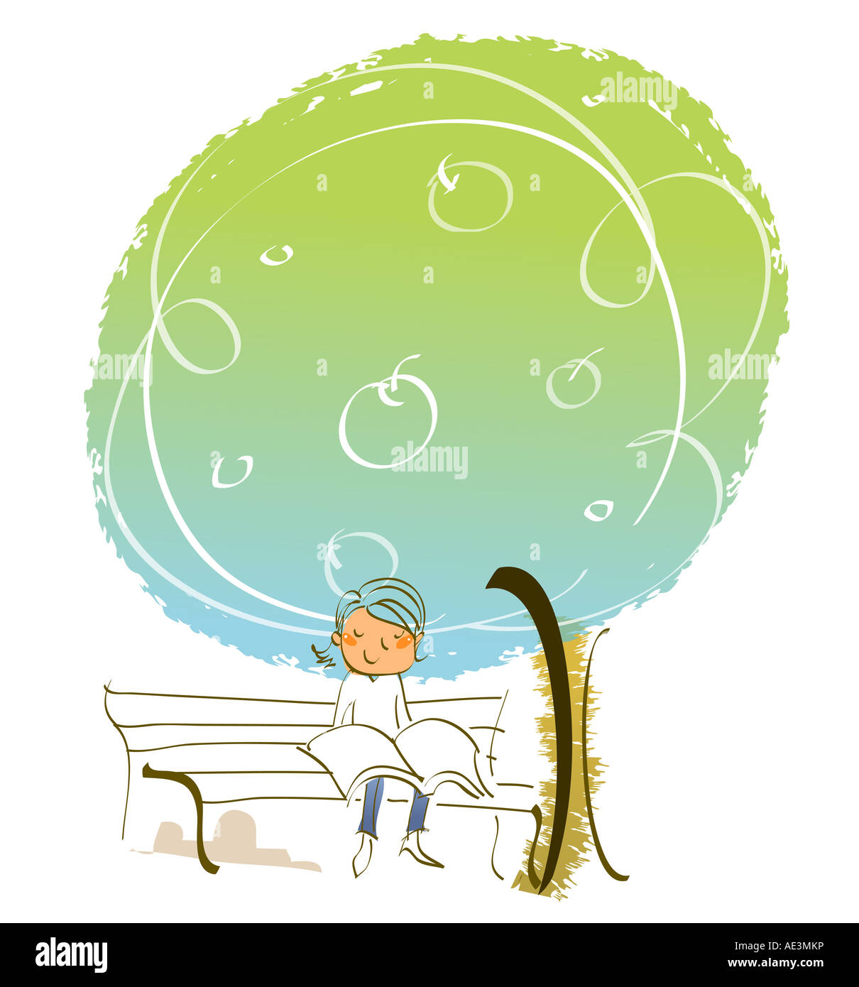 One man sitting reading book Cut Out Stock Images & Pictures - Alamy