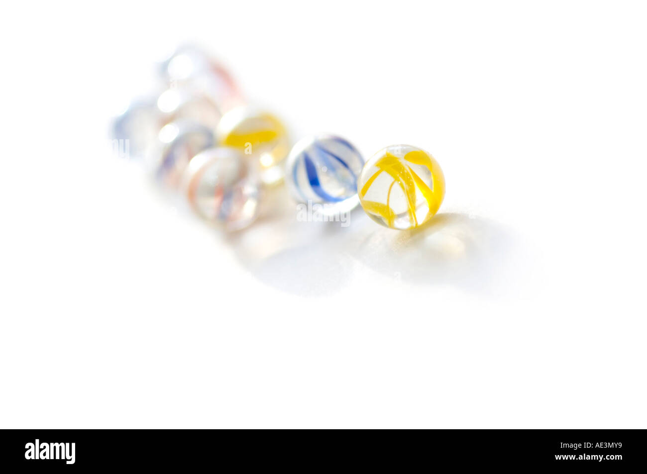 Glass marbles distortion Cut Out Stock Images & Pictures - Alamy