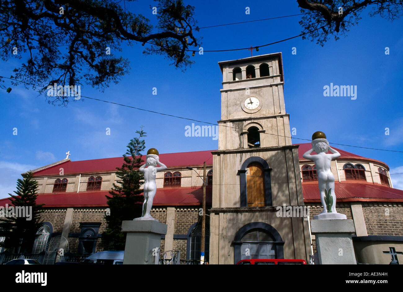 Castries St Lucia Cathedral Of The Immaculate Conception Stock Photo ...