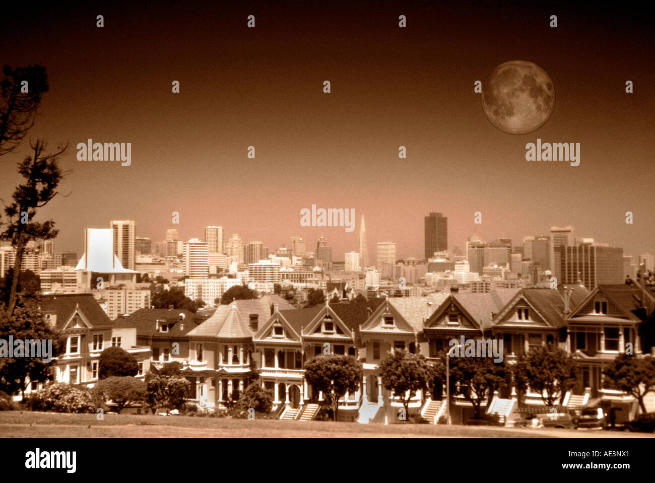 Sepia tinted landscape hi-res stock photography and images - Alamy