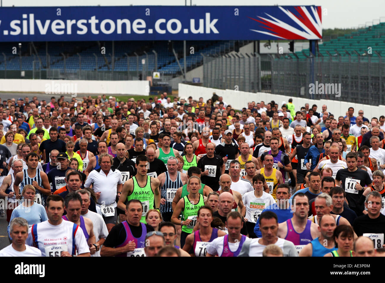 Silverstone 10km marathon race Stock Photo - Alamy