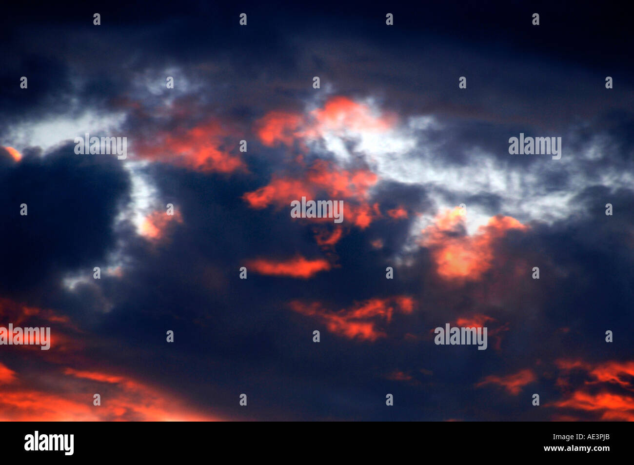 Red Sky At Night Stock Photo - Alamy