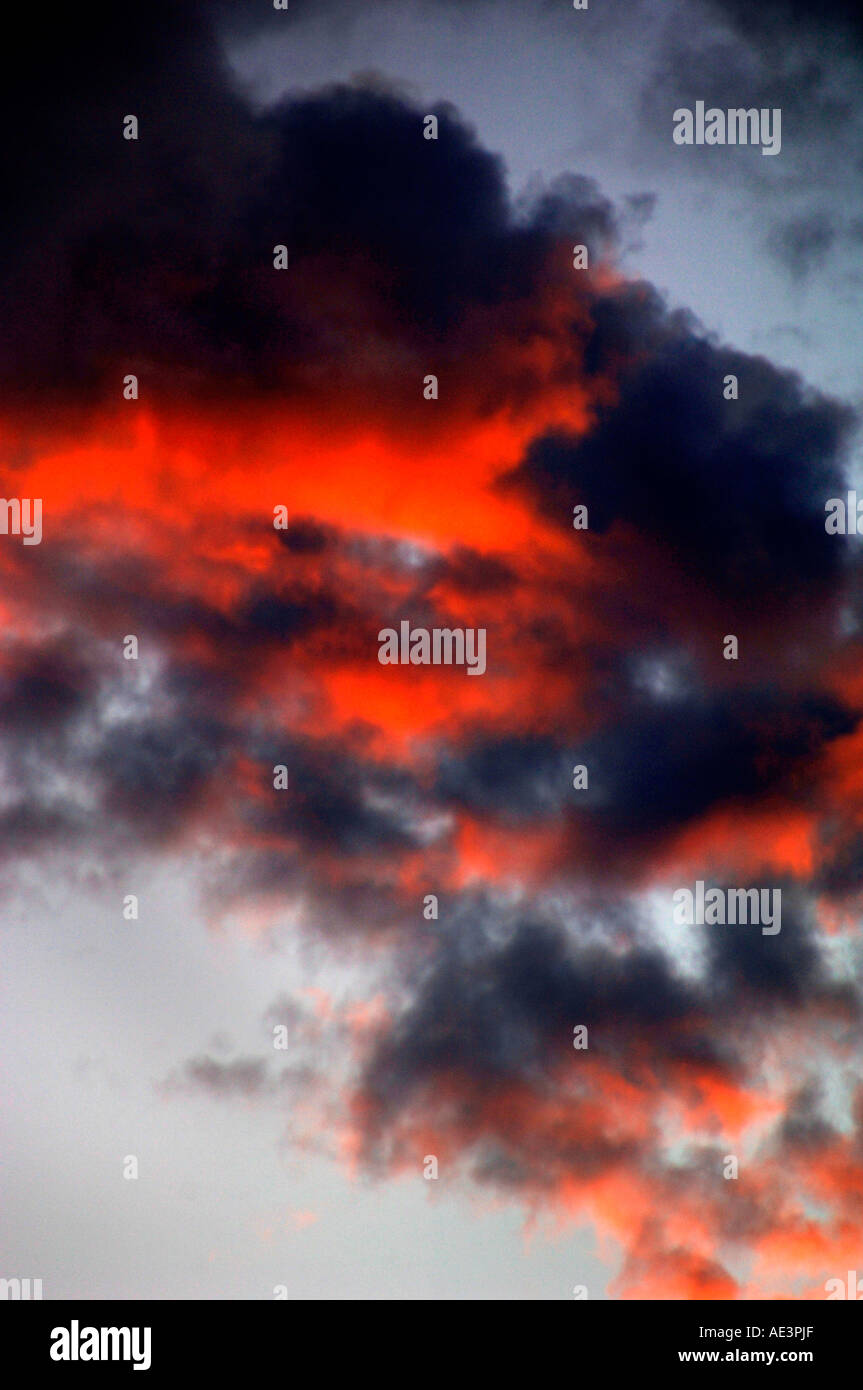 Red Sky At Night Stock Photo - Alamy