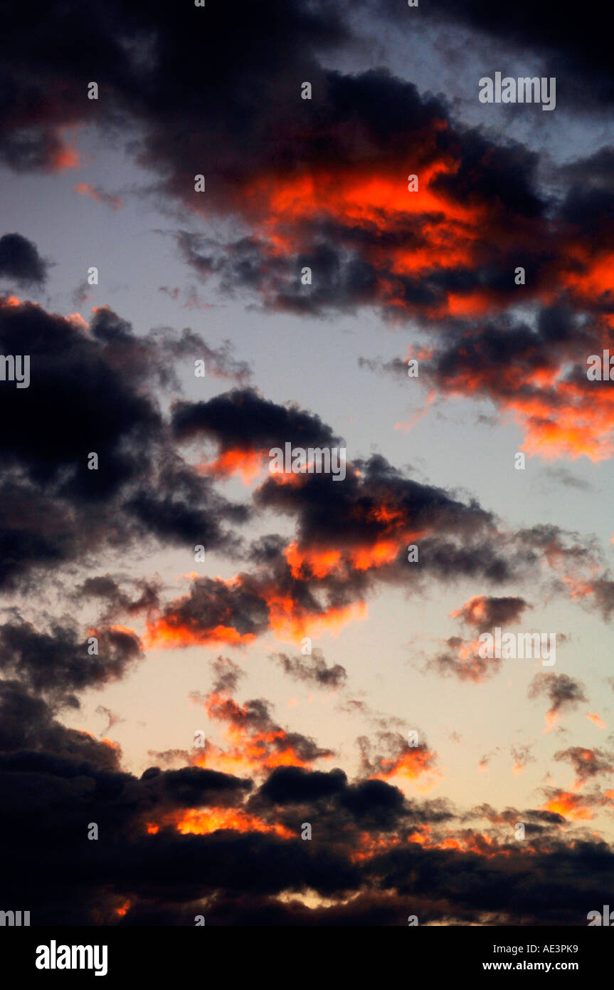 Red Sky At Night Stock Photo - Alamy