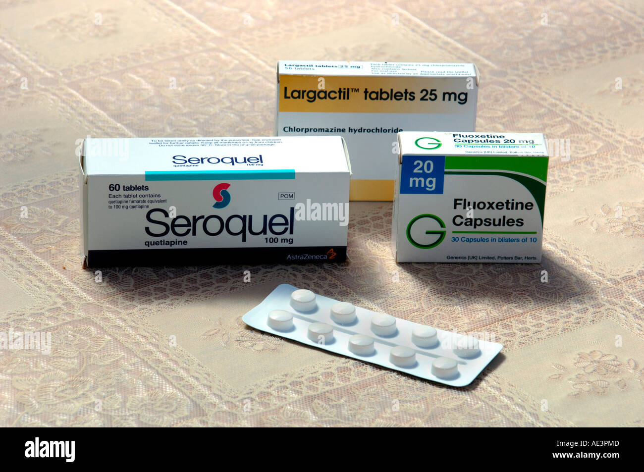 Drugs Used To Help Treat Mental illness Stock Photo - Alamy