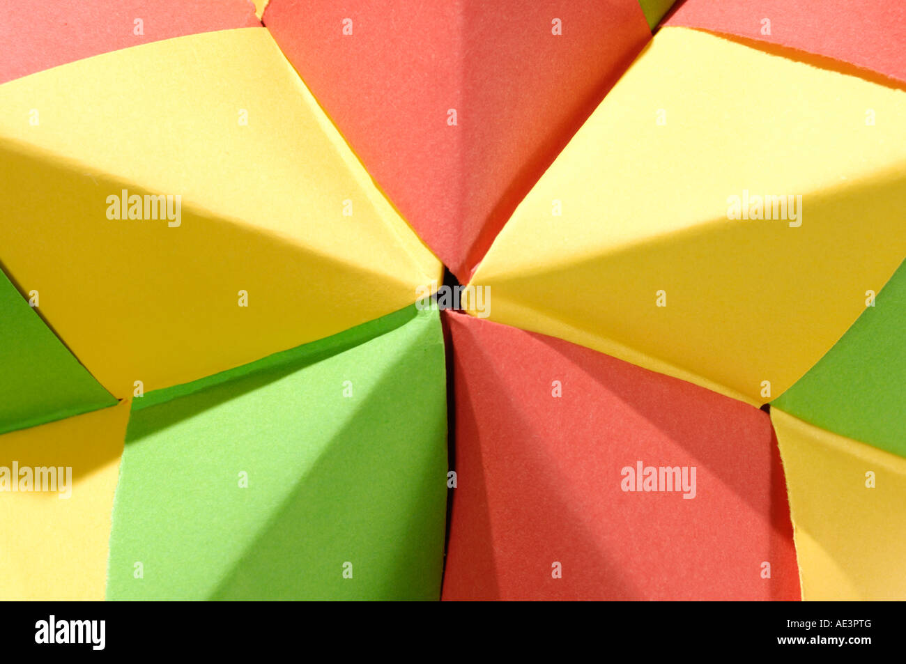 Origami abstract paper figure Star pattern Stock Photo - Alamy