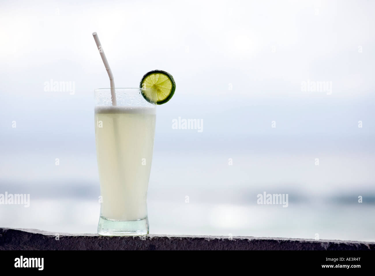 Lemon Cocktail - Fruit Shake Stock Photo - Alamy