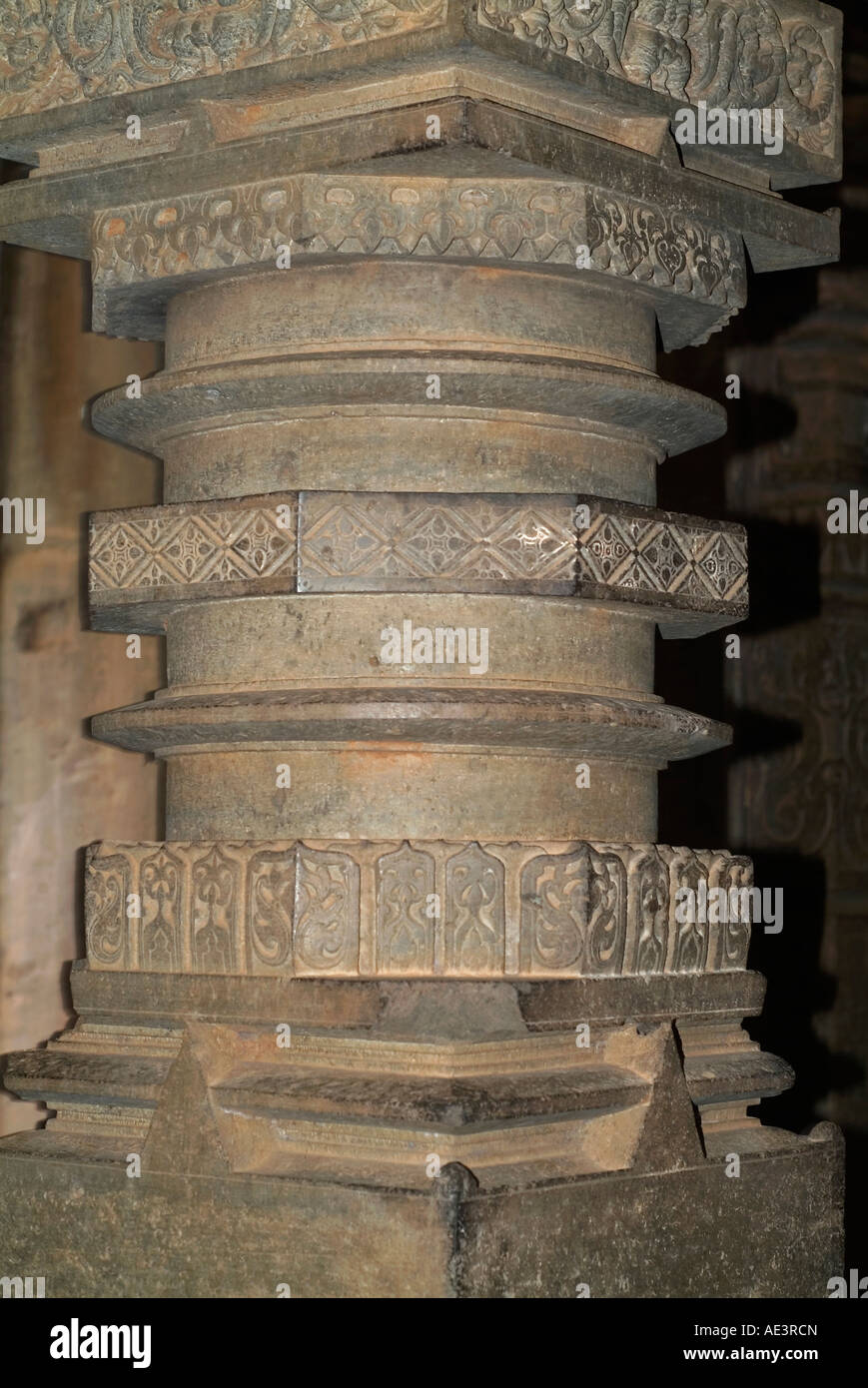A Carved Pillar Stock Photo - Alamy