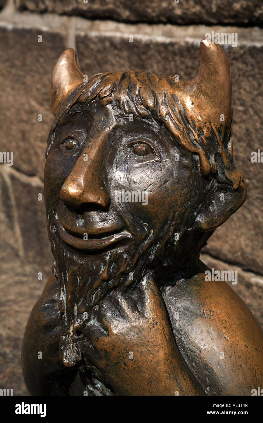 Devil figure at the st marys church lubeck hi-res stock photography and ...