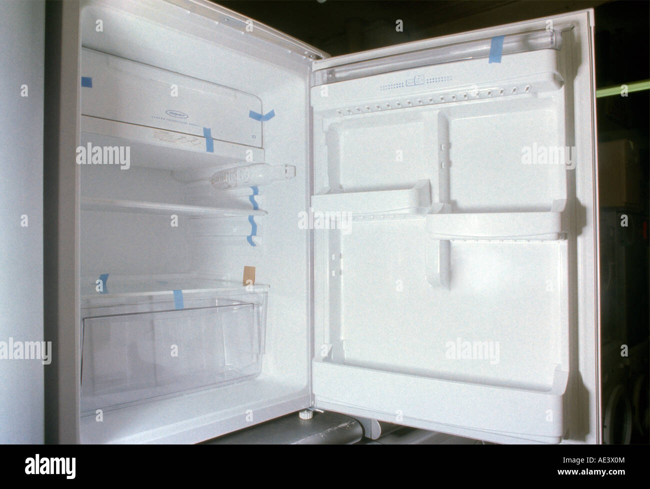 Fridge Ice Box Showing Magnetic Strip Around Door Stock Photo - Alamy