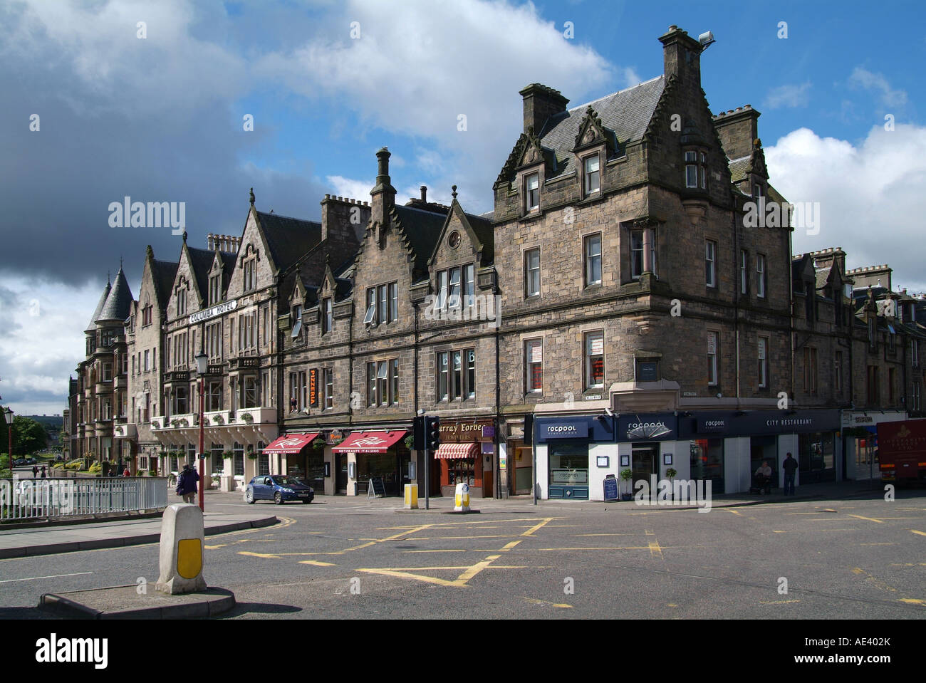 Scottish Baronial style Architecture, Inverness, Highland Scotland ...