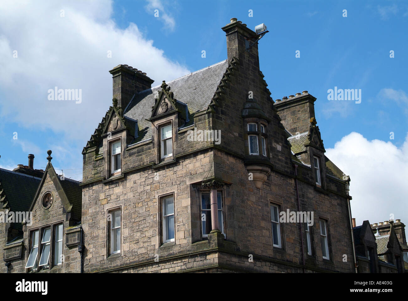 Scottish Baronial style Architecture, Inverness, Highland Scotland ...