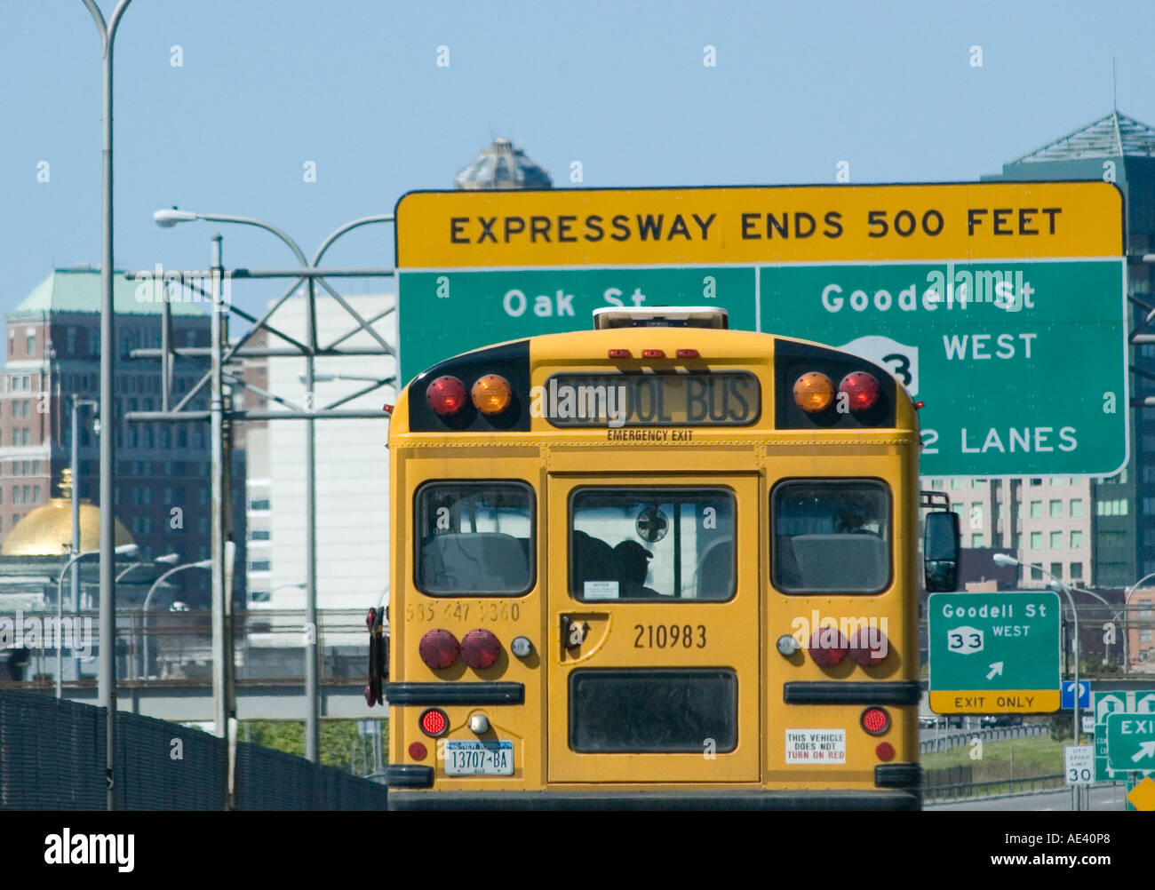 Scene from expressway in Buffalo New York Stock Photo - Alamy